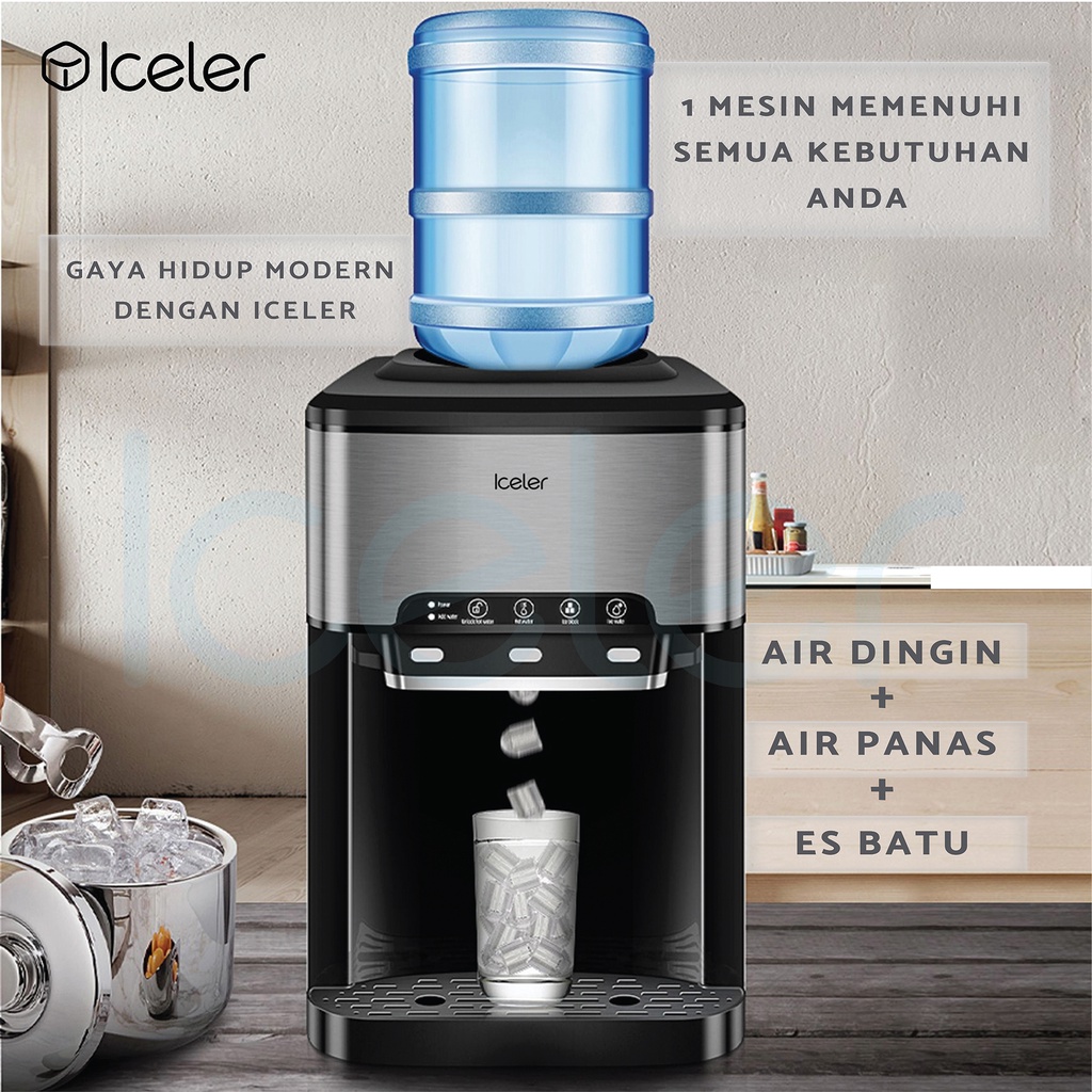 Jual Iceler Mesin Es Multifungsi 3 in 1 Air Panas Air Dingin Es Batu ...