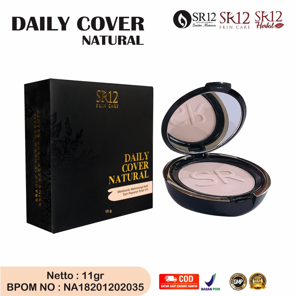 Jual SR12 MAKASSAR DAILY COVER NATURAL, BEDAK WAJAH SEHARI HARI | Shopee Indonesia