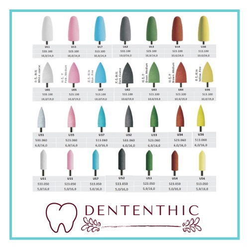 Jual Bur rubber dental / Dental bur poles akrilik rubber / polishing ...