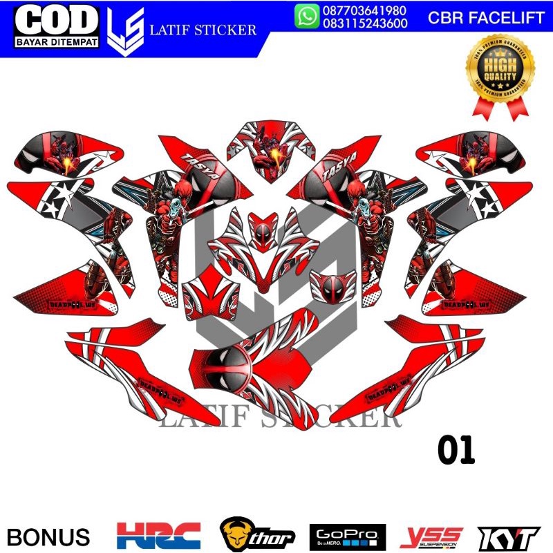 Jual decal motor cbr facelift | Shopee Indonesia