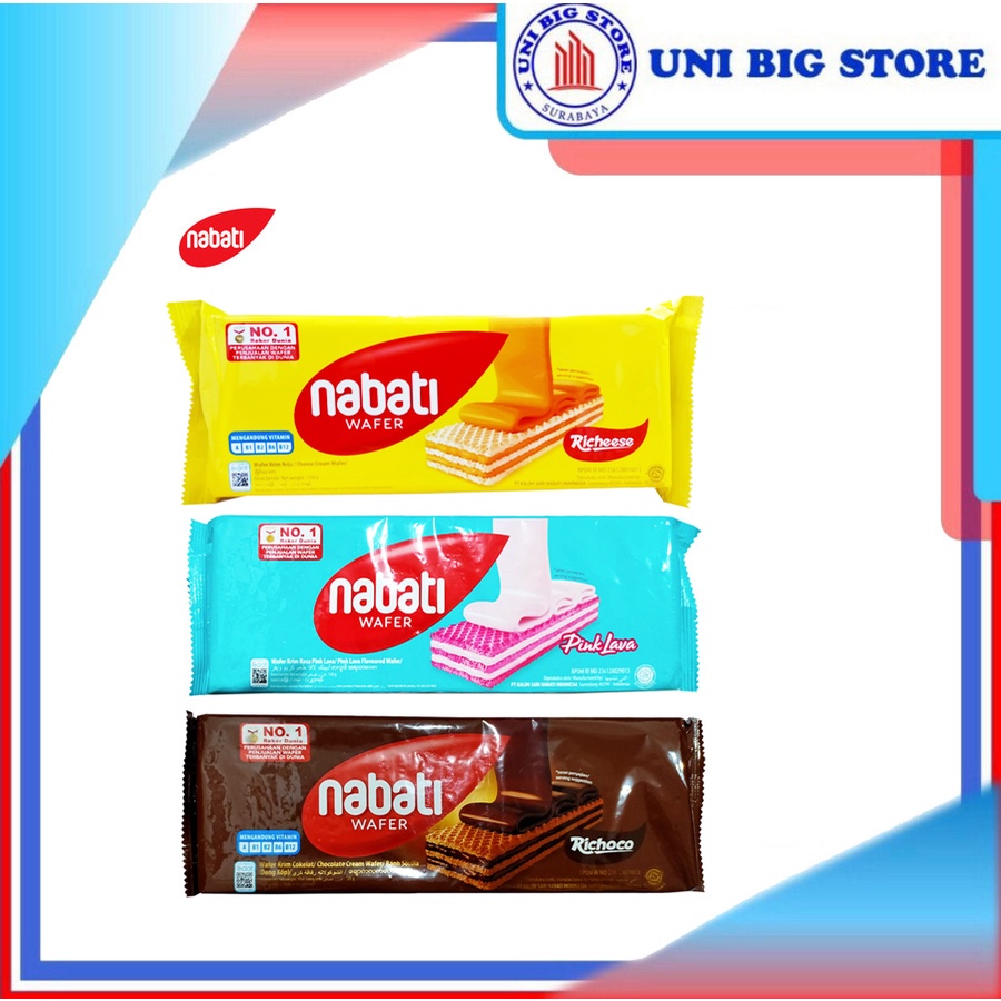 Jual Nabati Wafer Richeese Richoco Pink Lava 110 gr Keju Coklat | Shopee Indonesia
