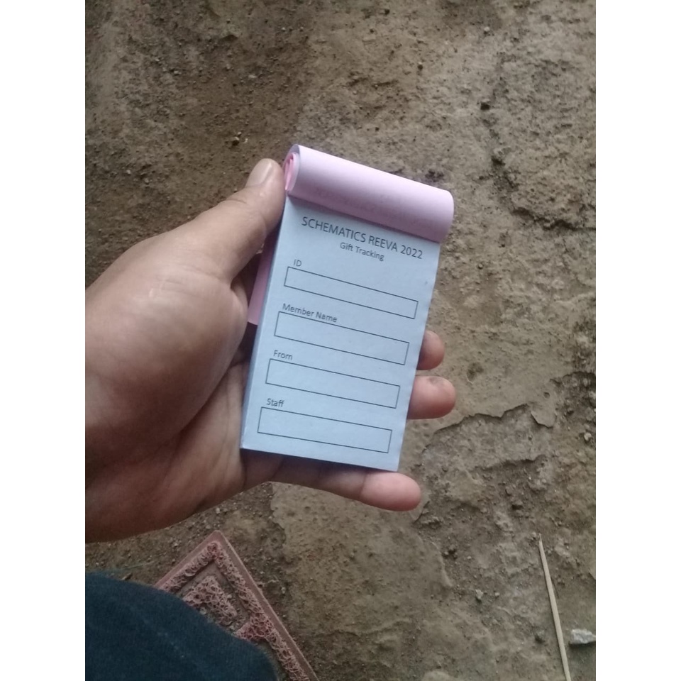 Jual (1/10 FOLIO) nota custom, free design,free perforasi | Shopee ...