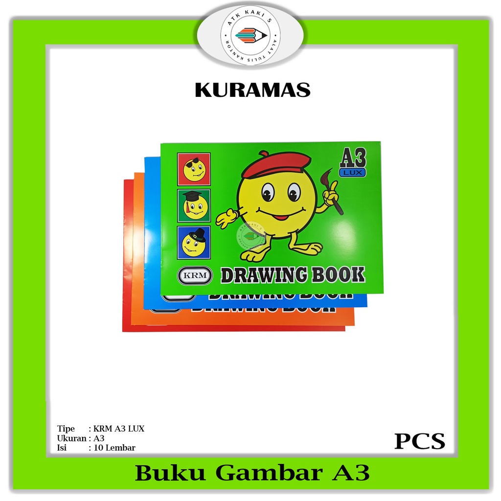 Jual KURAMAS - Drawing Book A3 Buku Gambar - PCS | Shopee Indonesia