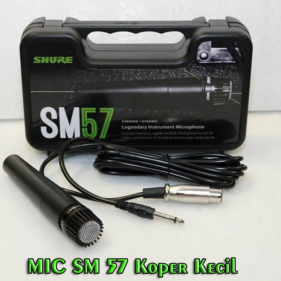 Jual Top Quality Mic Kabel SM 57 + KOPER / Professional Microphone ...