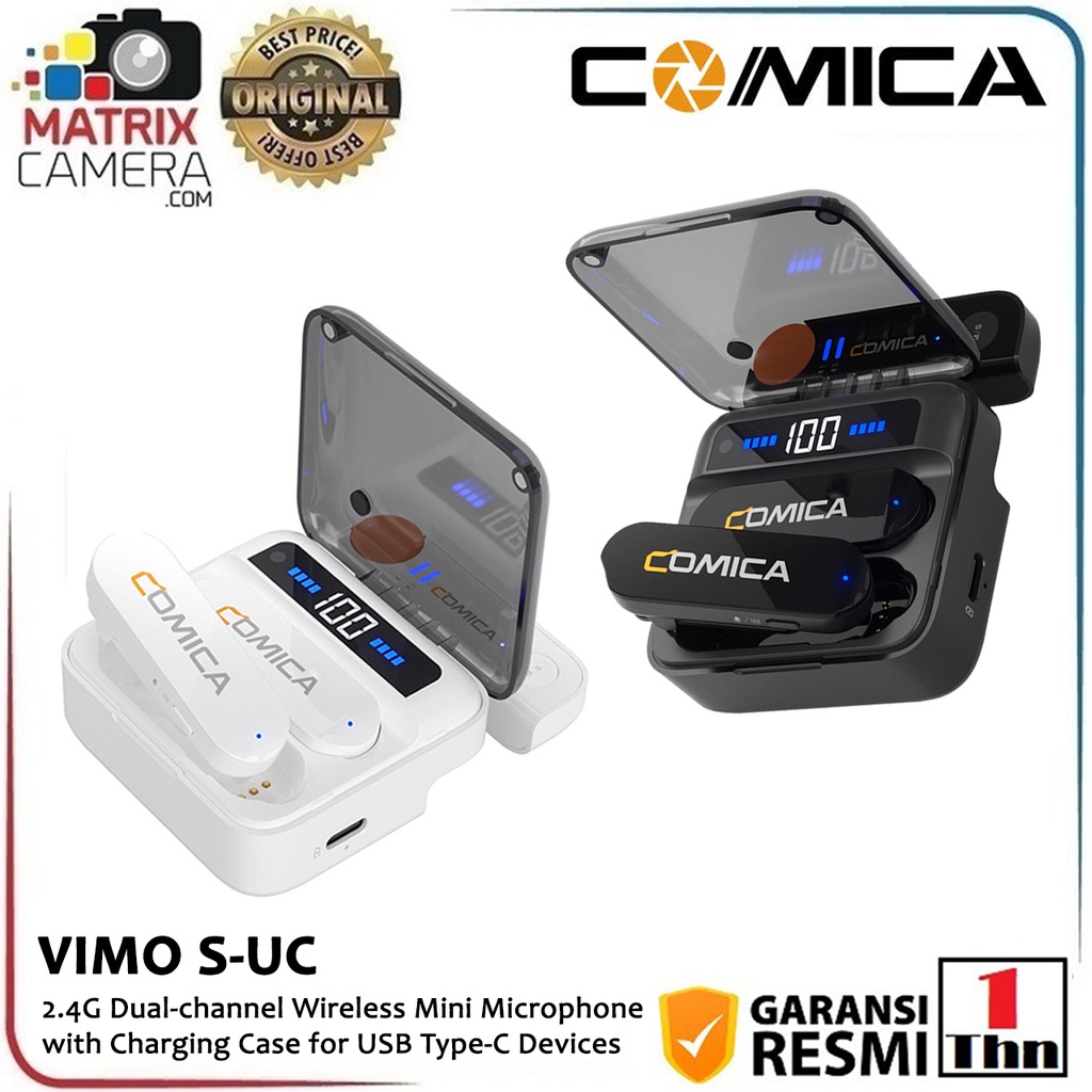 Jual COMICA VIMO S-UC 2.4G Mini Wireless Mic Microphone for USB Type-C ...