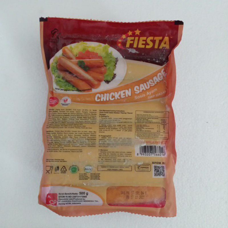 Jual Fiesta Chicken Sausage (sosis ayam) 500gr | Shopee Indonesia