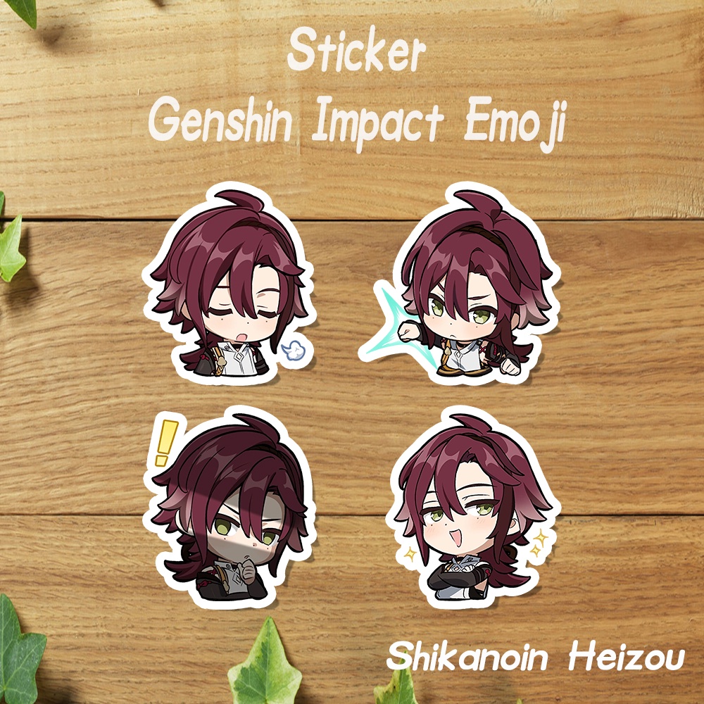 Jual Stiker Genshin Impact Emoji Sticker Vinyl / Sticker Set Genshin ...