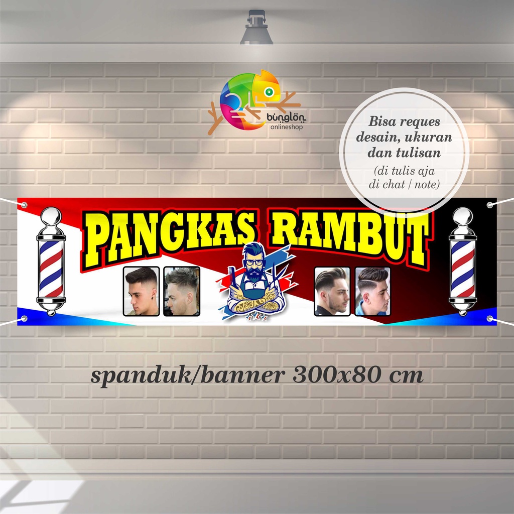 Jual Spanduk, Banner Pangkas Rambut, Spanduk Pangkas, Spanduk Potong ...