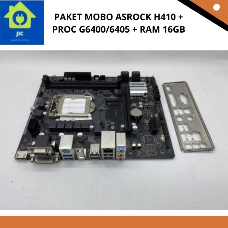 Jual PAKET MOBO ASROCK H410 + PROC i3 10105F + RAM 16GB | Shopee Indonesia