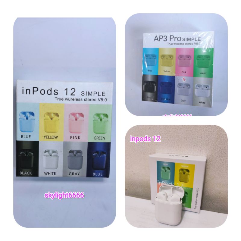 Jual Headset inpods 12 / AP3 Returan/Rusak | Shopee Indonesia