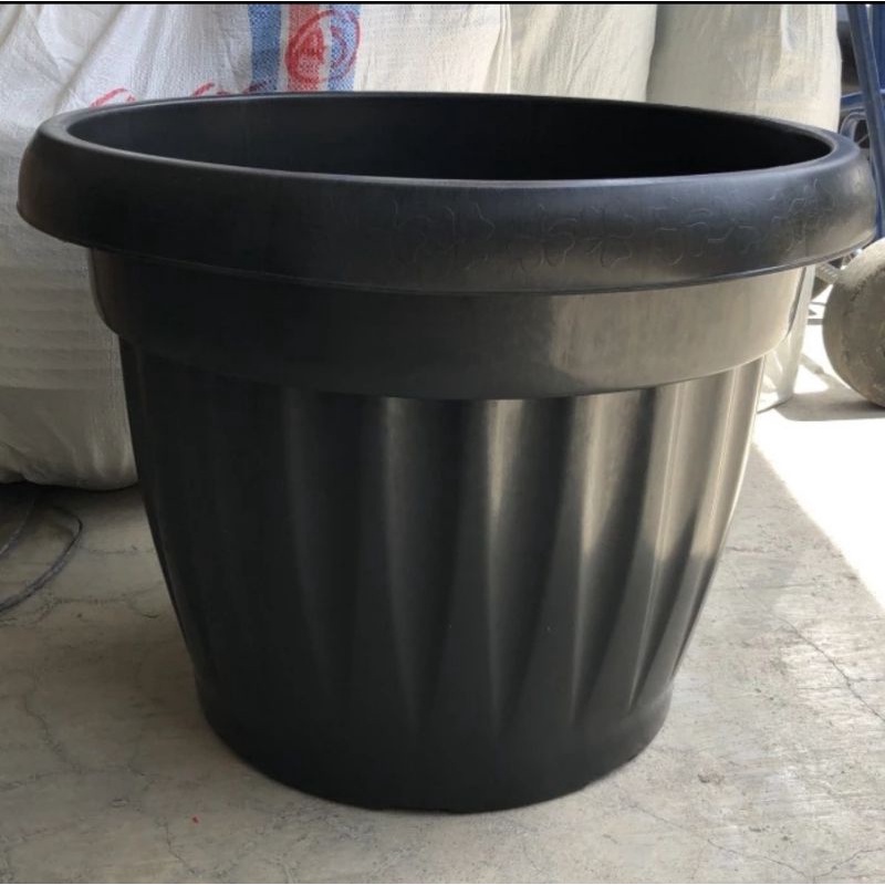 Jual Pot bunga plastik hitam diameter 60cm (AX) | Shopee Indonesia