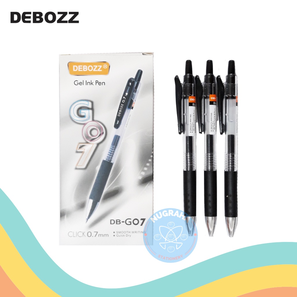 Jual GEL PEN DEBOZZ DB-G07 (12 PCS) | Shopee Indonesia