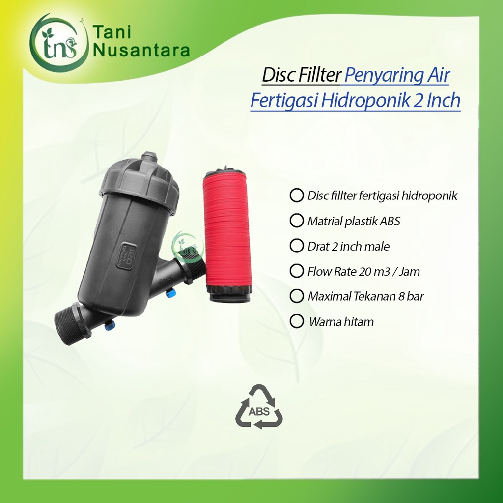 Jual Penyaring Air Fertigasi Hidroponik 2 Inch Disc Filter Fertigasi ...