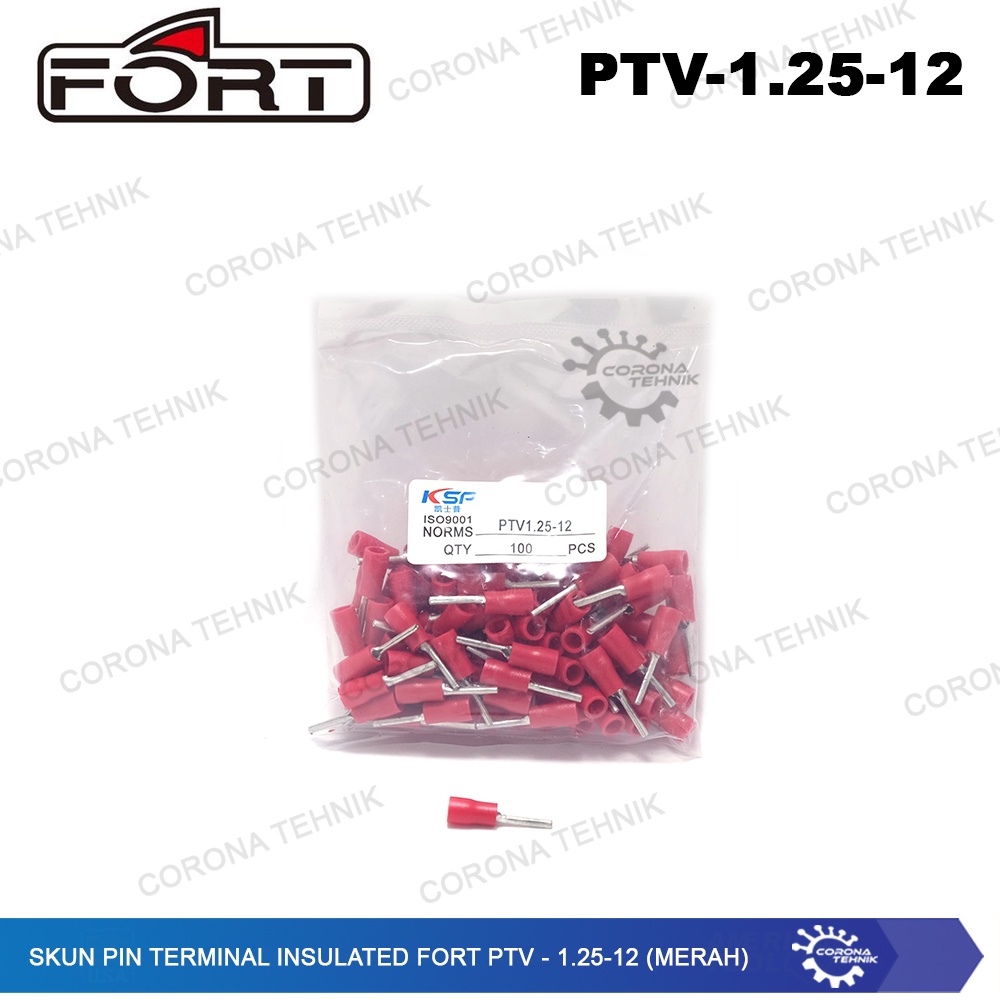 Jual PTV - 1.25-12 - Skun Pin Terminal Insulated Fort | Shopee Indonesia