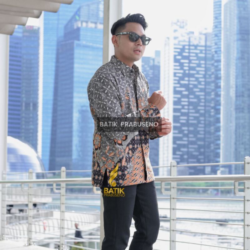 Jual BAJU BATIK PRIA PPREMIUM BATIK PRINTING SIZE REGULER LENGAN ...