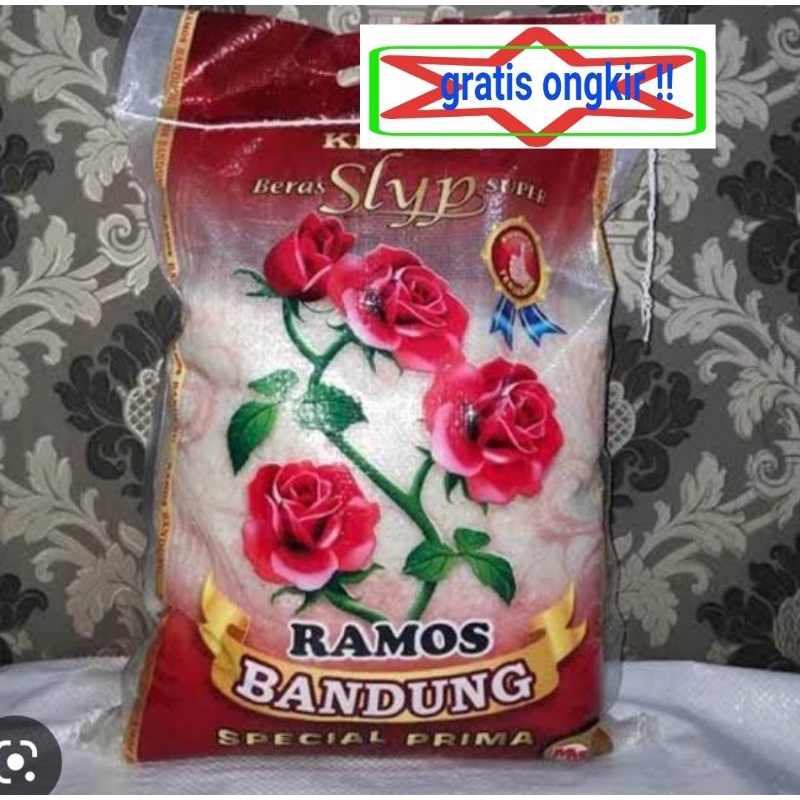 Jual Beras ramos bunga bandung super 5kg | Shopee Indonesia