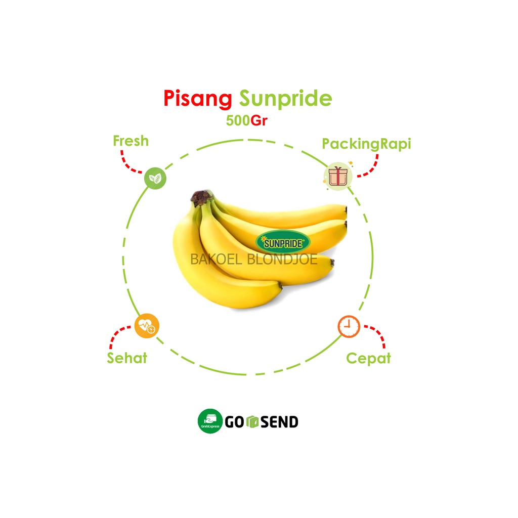 Jual PISANG SUN PRIDE BERAT 500gr / CAVENDISH / BANANA / FRESH FRUIT ...