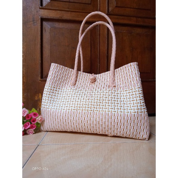 Jual Tas Anyaman Plastik Jali size XXL (L20*40*35)/Tas Jali/Tas Jali ...