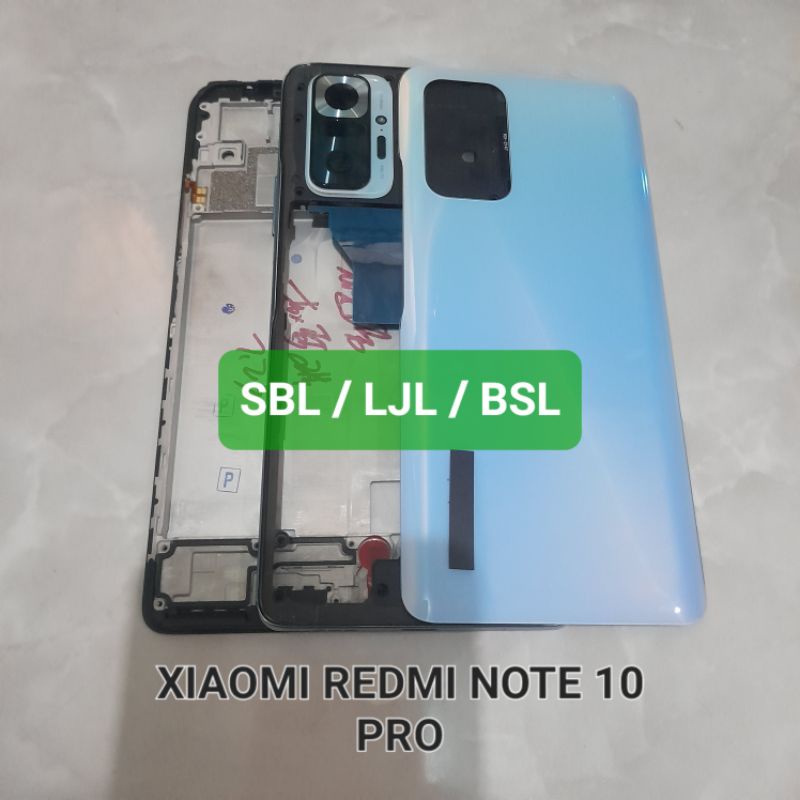 Jual KESING HOUSING CASING FULL SET XIAOMI REDMI NOTE 10 PRO FRAME + BEZEL + BACKDOOR | Shopee ...