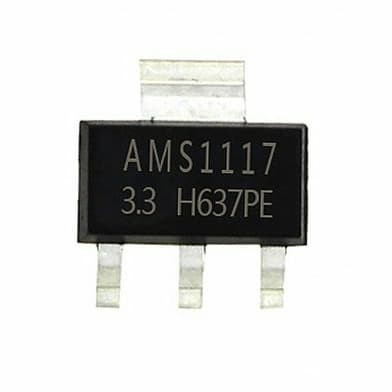 Jual IC REGULATOR AMS1117 3.3V 3,3V 1A SMD Voltage REGULATOR SOT223 3V3 smd | Shopee Indonesia