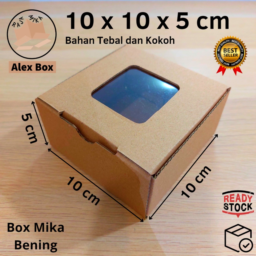 Jual Kardus Mika 10 x 10 x 5 cm... model diecut, untuk kue hampers dll ...