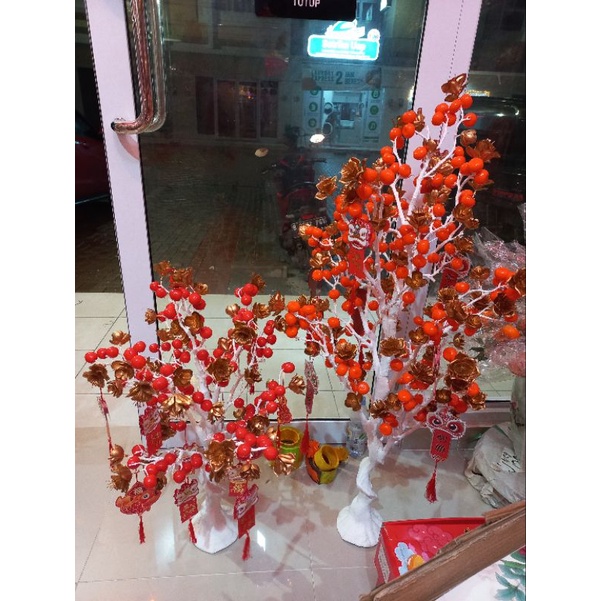 Jual Pohon Facaishu Imlek Red Berry Orange / Pohon Hoki Imlek Cherry ...