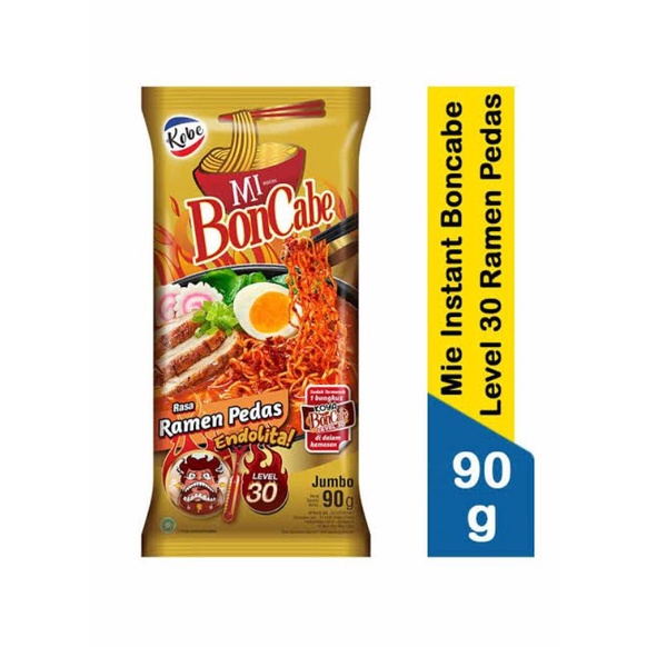 Jual MI BONCABE RAMEN PEDAS LEVEL 30 90G | Shopee Indonesia