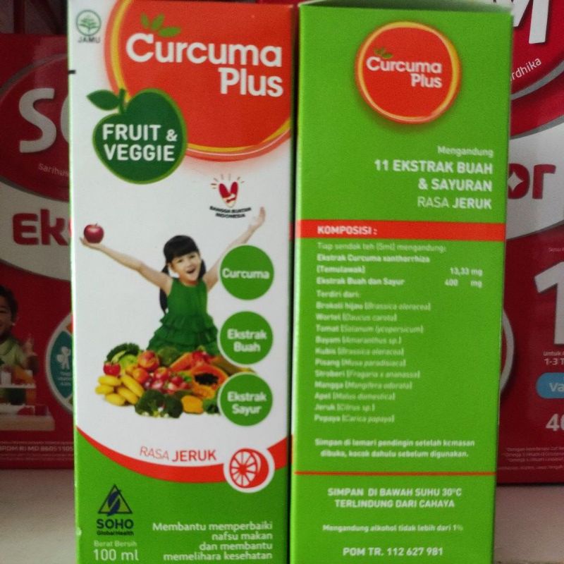 Jual Curcuma Plus Fruit&Veggie rasa jeruk 100ml | Shopee Indonesia