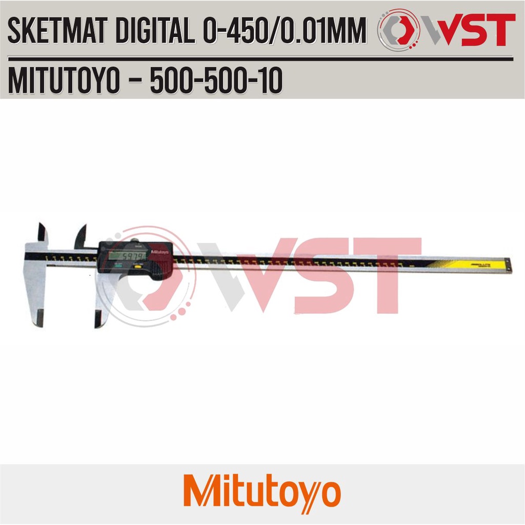 Jual Mitutoyo 500-500-10 Sketmat Digital 0-450mm 18" / ABS Vernier ...
