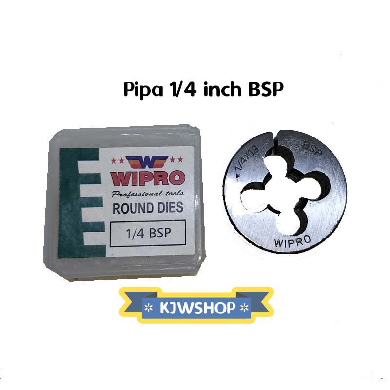 Jual Mata Snai Pipa 1/4" BSP 19 Mata Snei 1/4" BSP 19 Round Dies WIPRO ...
