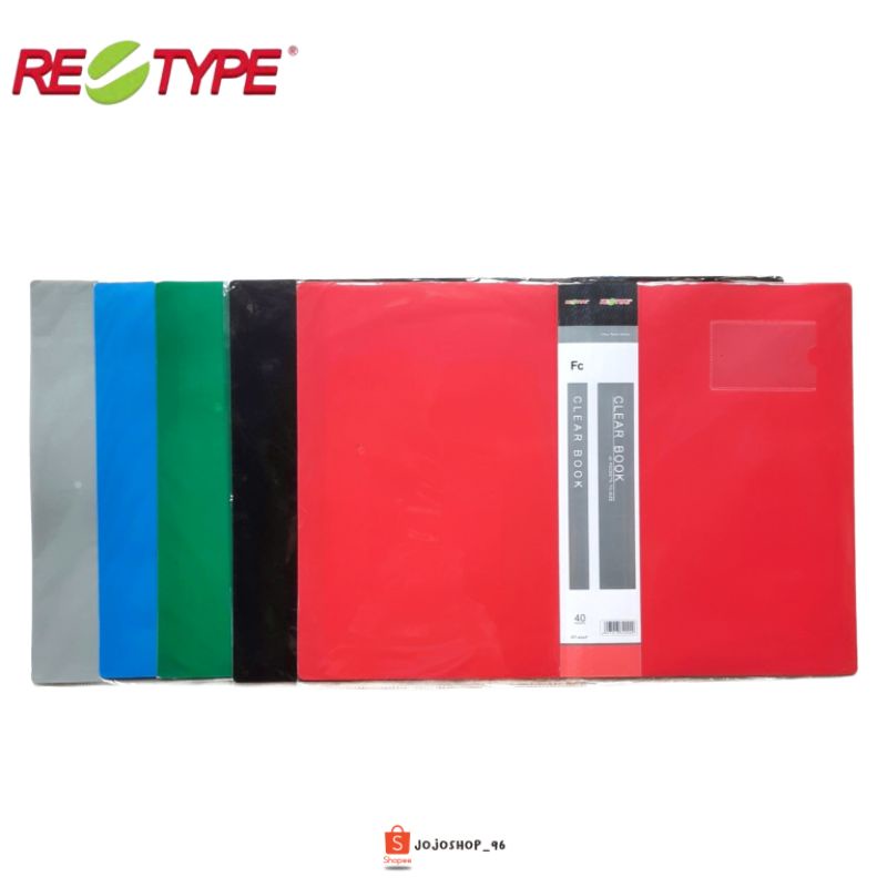 Jual Clear Holder Plastik Map Dokumen Keeper RETYPE Polos Warna Isi 20/ ...