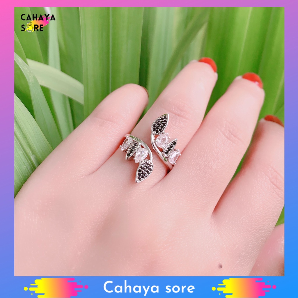 Jual Cincin Xuping Silver Cincin Dewasa Model Permata Bunga CD61 ...