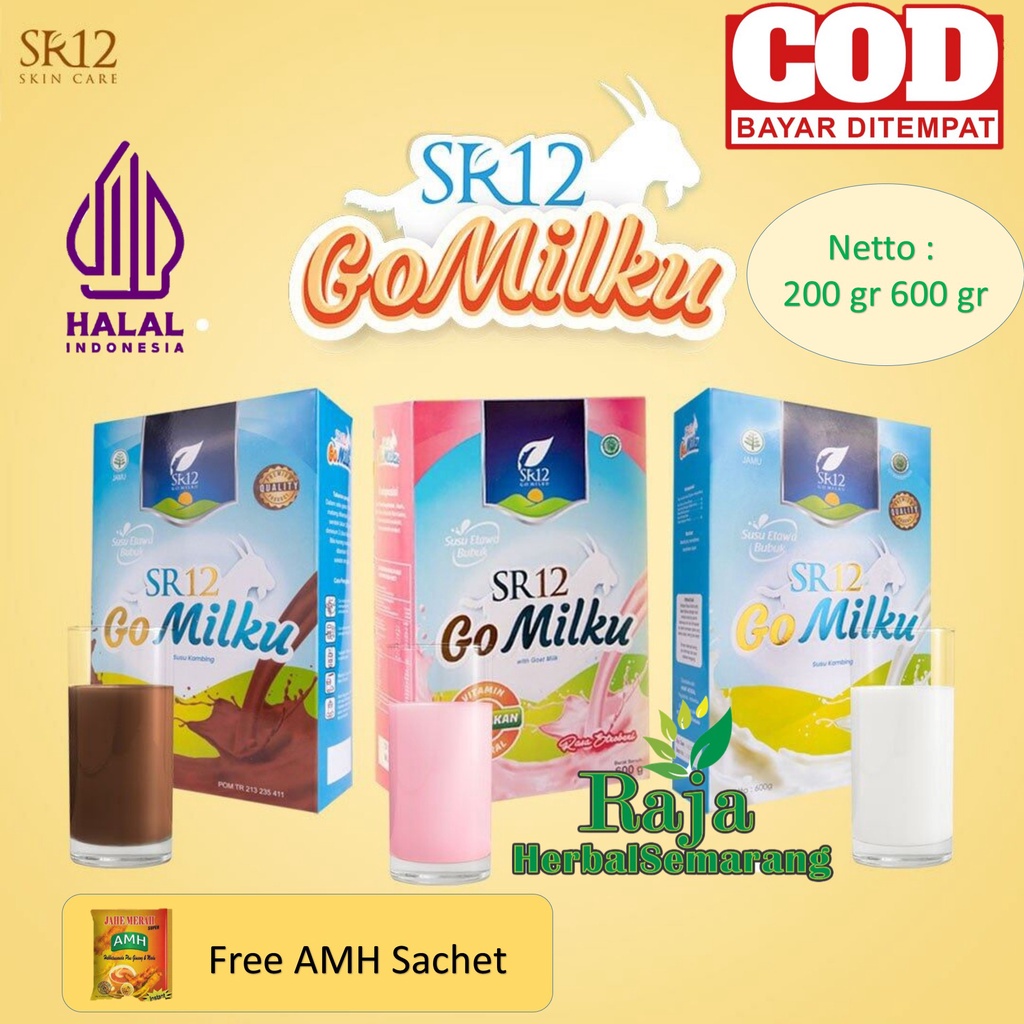 Jual Go Milku SR 12 Susu Etawa Bubuk Asli Murni Gomilku Goat Milk 100% Original Halal BPOM ...
