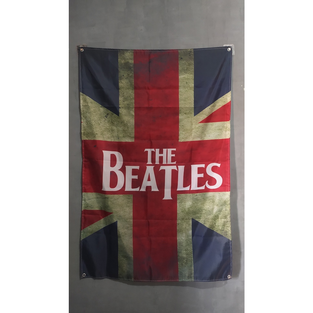 Jual Bendera/Flag/Poster Kain/Miniflag Band The Beatles | Shopee Indonesia