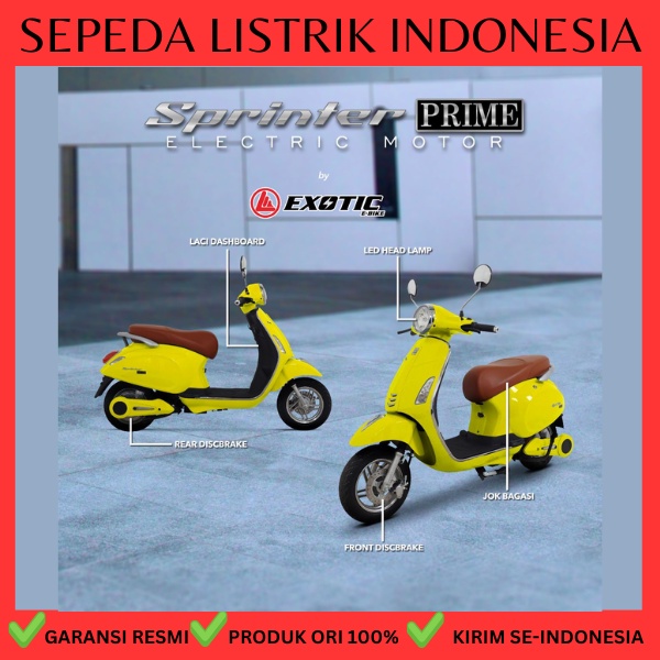 Jual Motor Listrik Exotic Sprinter Prime | Shopee Indonesia