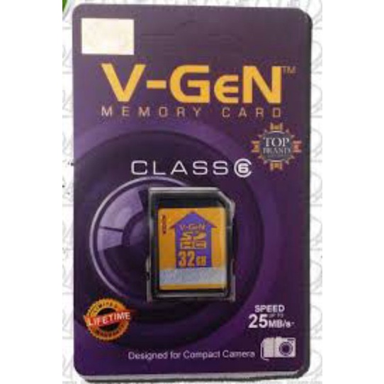 Jual SD CARD SDHC V-GEN 32GB CLASS 6 Original | Shopee Indonesia