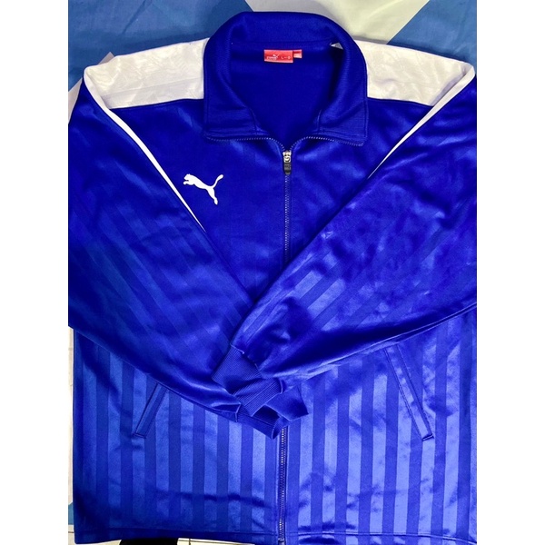 Jual Tracktop Puma Blue and White Second | Shopee Indonesia
