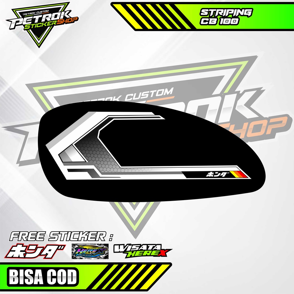 Jual STRIPING VARIASI CB 100 / STIKER MOTOR HONDA CB 100 HONDA GANK ...