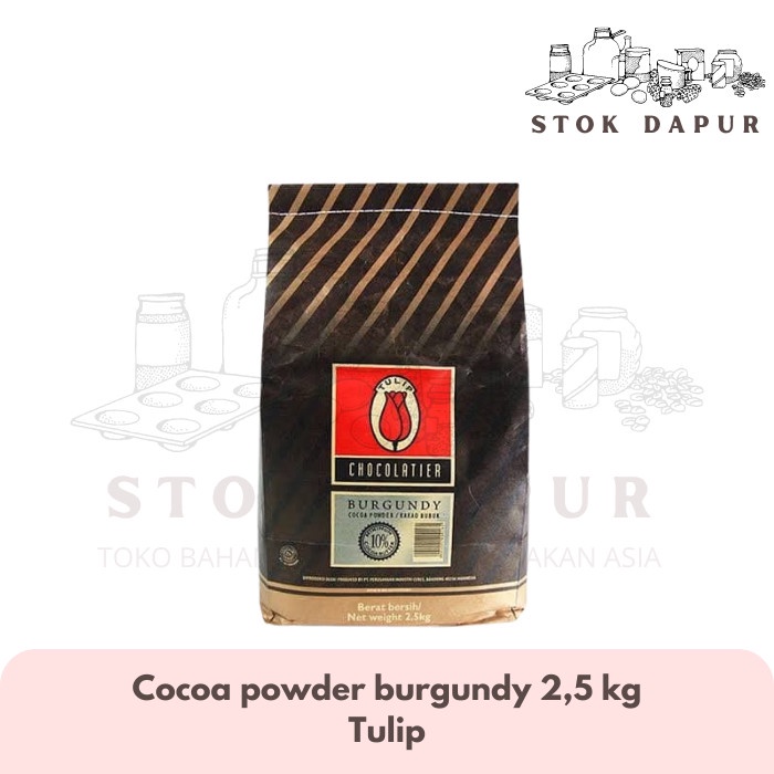 Jual TULIP burgundy bubuk cokelat cocoa powder | Shopee Indonesia