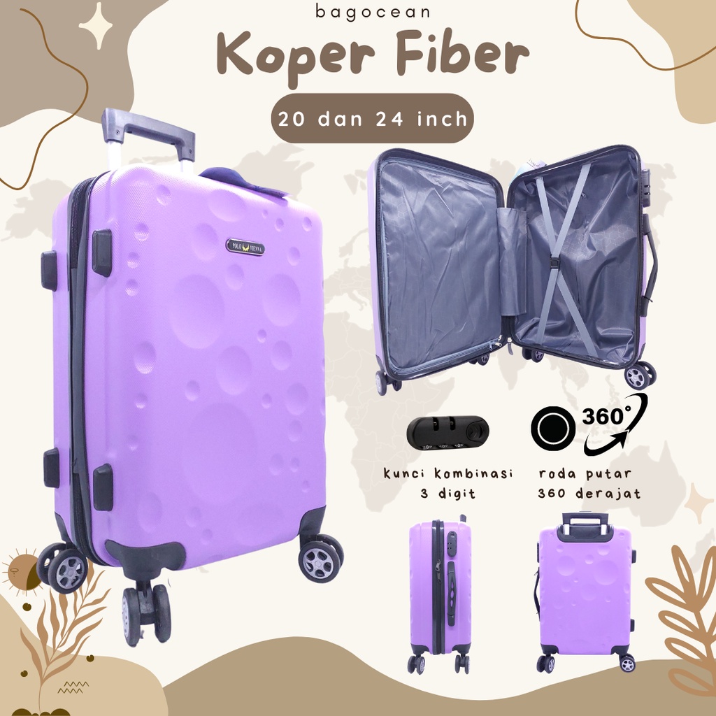 Jual Koper Fiber Polo Vienna 20 INCHI 24 INCHI MURAH BARU ORIGINAL ...