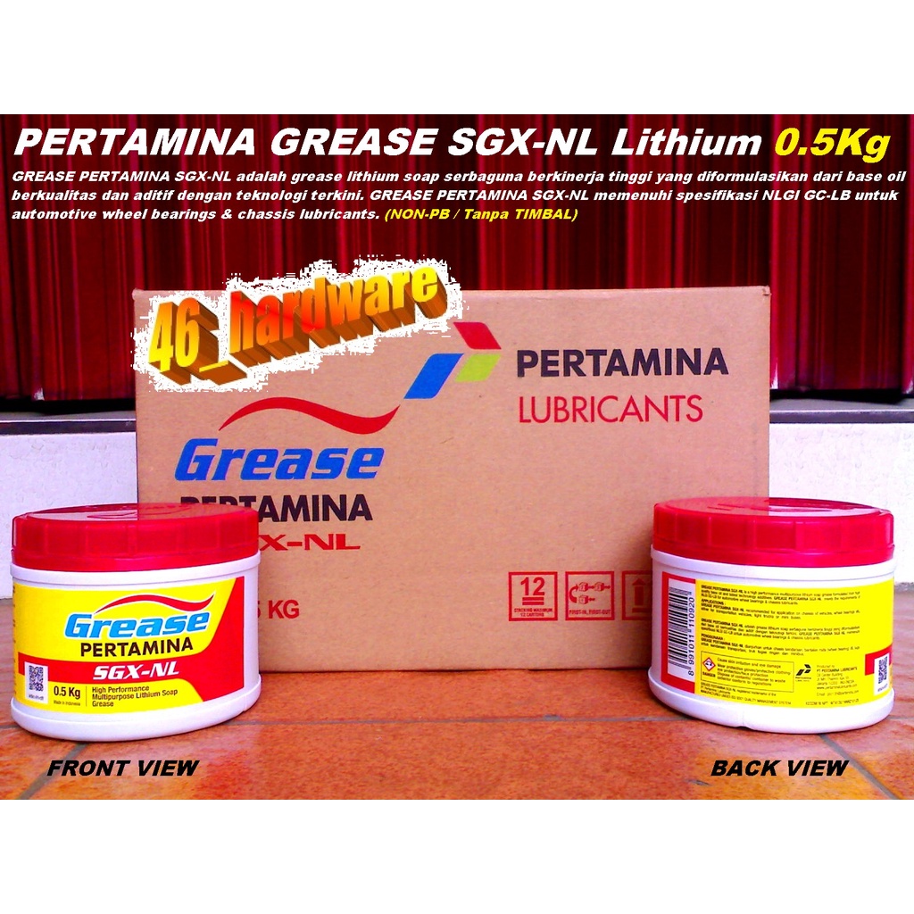 Jual GEMUK PERTAMINA SGX-NL 500gr Multi-purpose Automotive Grease non ...