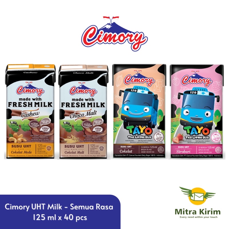 Jual Susu Cimory UHT Fresh Milk 125 ml Semua Rasa - Per Karton isi 40 pcs | Shopee Indonesia