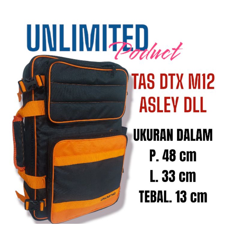 Jual tas dtx m12 .asley hitam oren | Shopee Indonesia