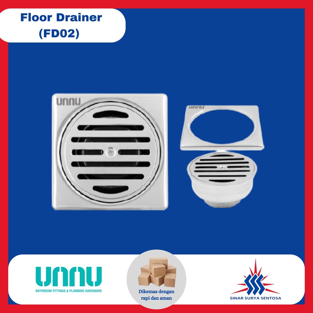 Jual Floor Drain Unnu FD02 2" (saringan got, saringan lantai, avur ...