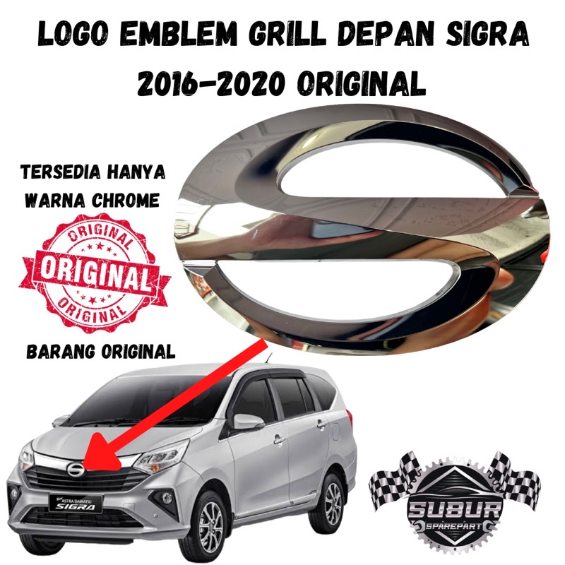 Jual Logo Emblem Grill Depan Sigra 2016-2020 Original | Shopee Indonesia
