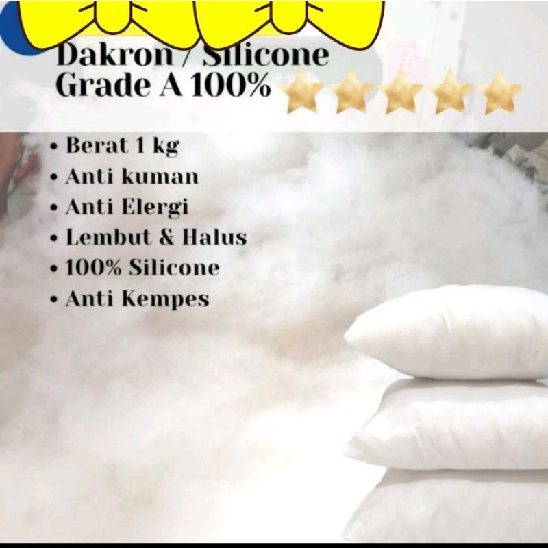 Jual (PROMO)DAKRON isi bantal guling Grade A kualitas premium kiloan ...