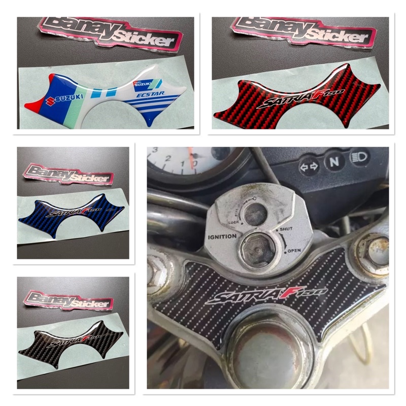 Jual STICKER Stiker Emblem Stang Segitiga SUZUKI SATRIA FU Timbul ...