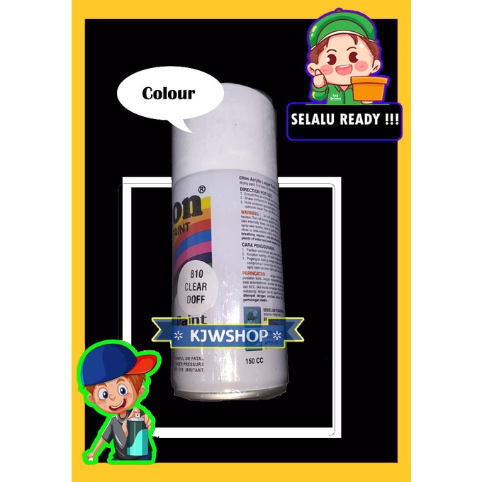 Jual Diton Clear Doff 810 150cc Cat Semprot Diton Vernis Dop Aeresol ...