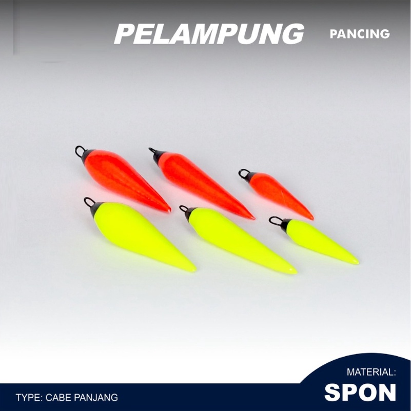 Jual Aksesoris Mancing Pelampung / Kambangan Spon Cabe Model Panjang ...
