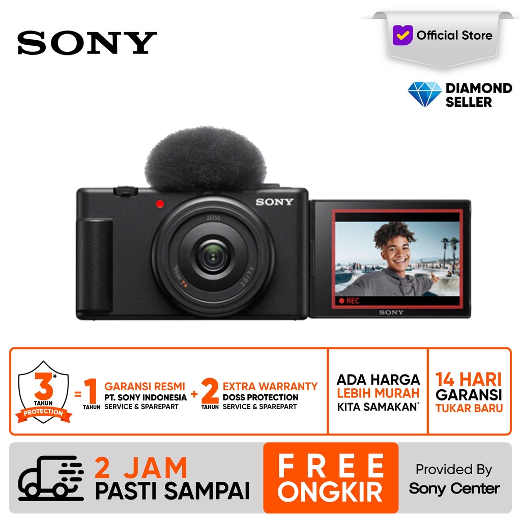 Jual Sony ZV1F Sony ZV-1F Sony ZV 1F Vlogging Camera | Shopee Indonesia